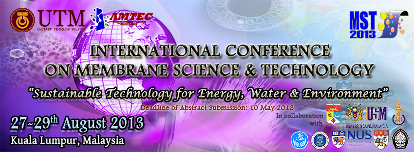 11th International Conference on Membrane Science & Technology 2013 | AMTEC