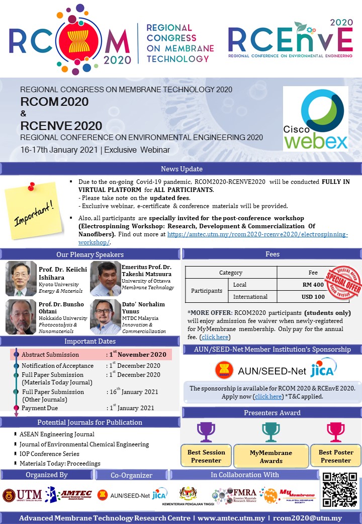 AMTEC | ADVANCED MEMBRANE TECHNOLOGY RESEARCH CENTRE