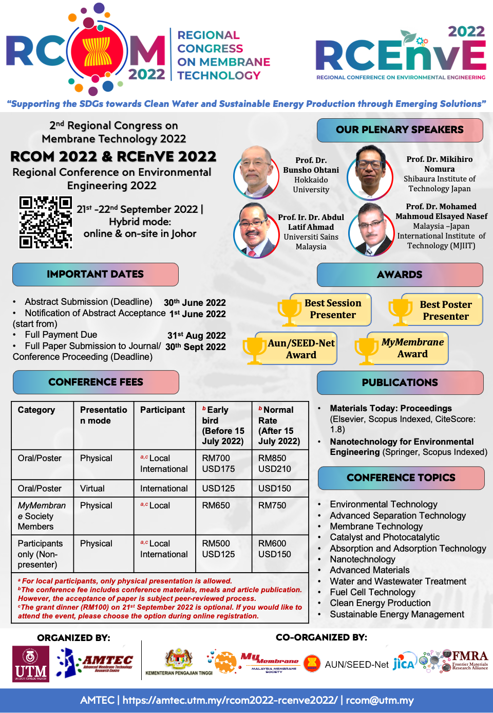 AMTEC | ADVANCED MEMBRANE TECHNOLOGY RESEARCH CENTRE