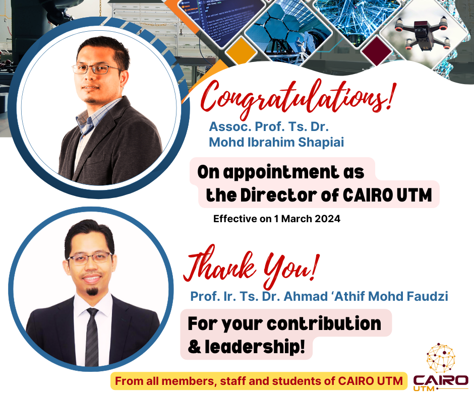 Congratulations and Thank You! | CAIRO UTM