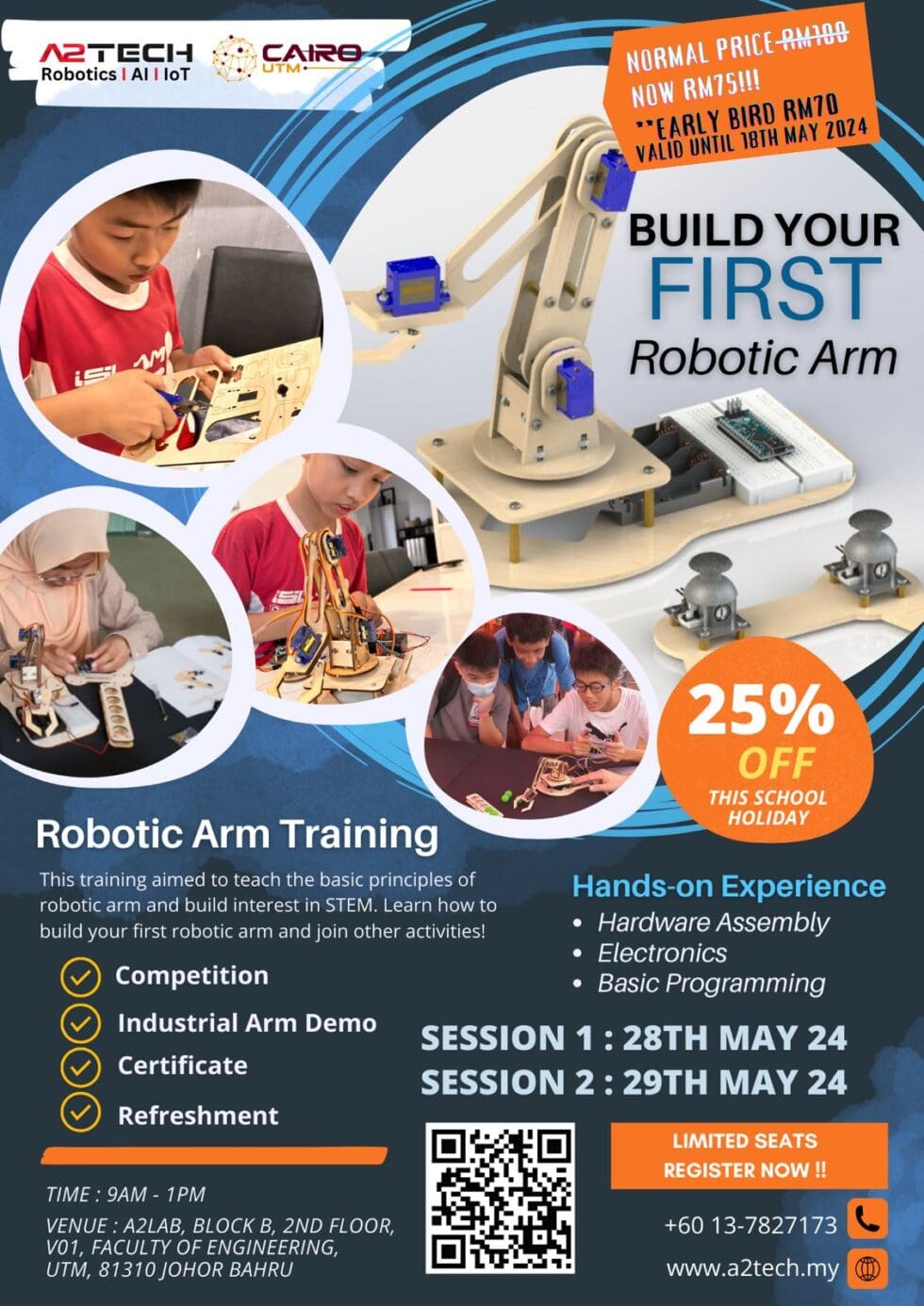 BUILD YOUR FIRST ROBOTIC ARM | CAIRO UTM