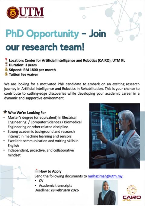 PhD Opportunity – Join Our Research Team | CAIRO UTM