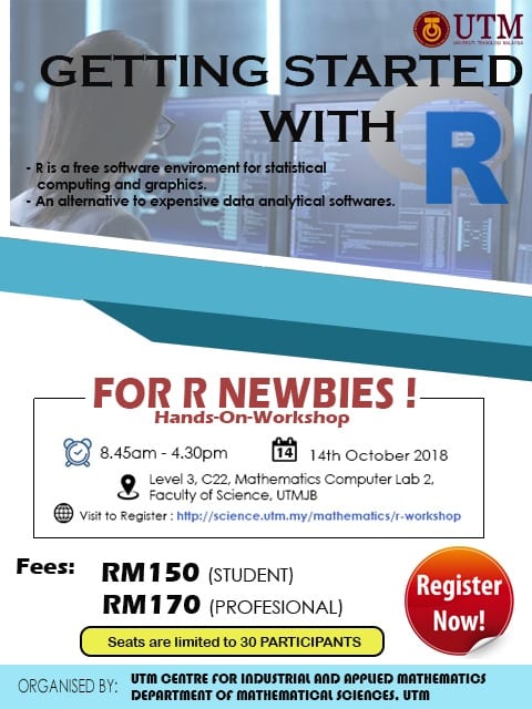 R Workshop Series | UTM Centre for Industrial and Applied Mathematics ...