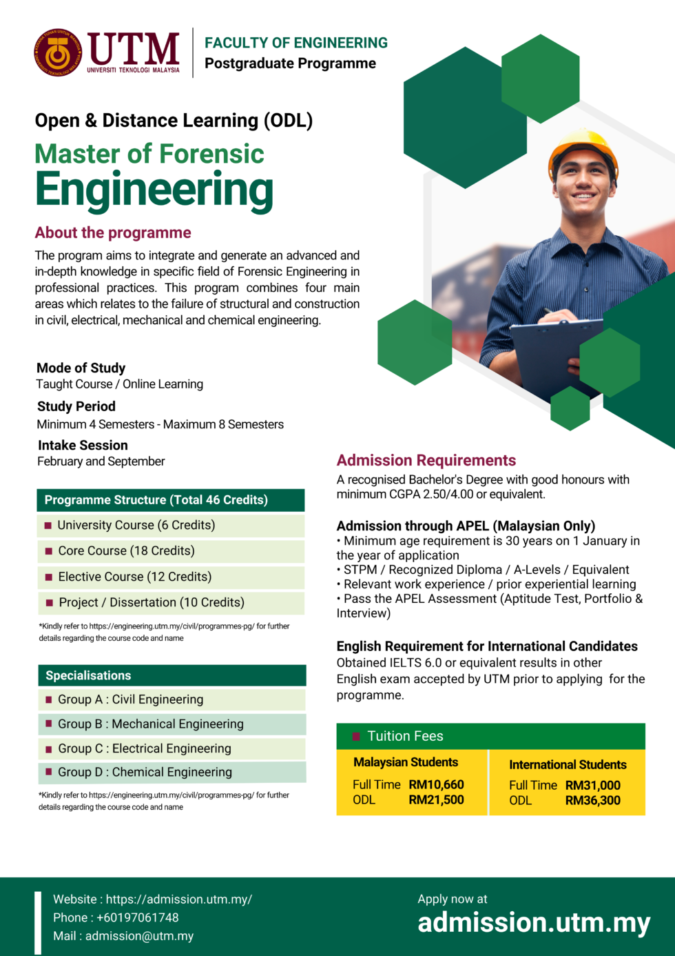 ACADEMIC PROGRAMME – Forensic Engineering Centre