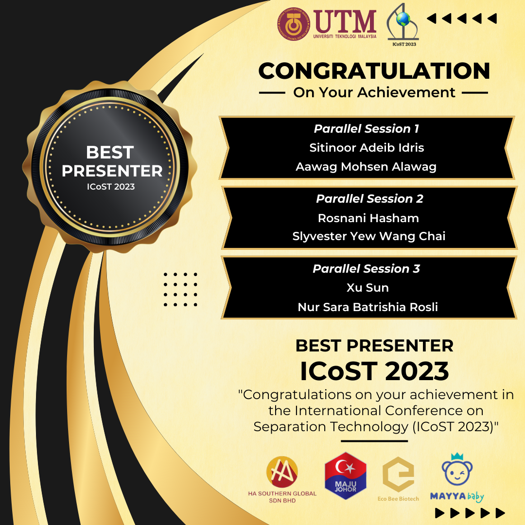 The 4th International Conference on Separation Technology 2023 (ICoST 2023)