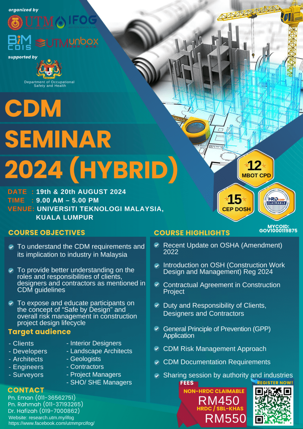 CDM 2024 | UTM-MPRC Institute for Oil & Gas