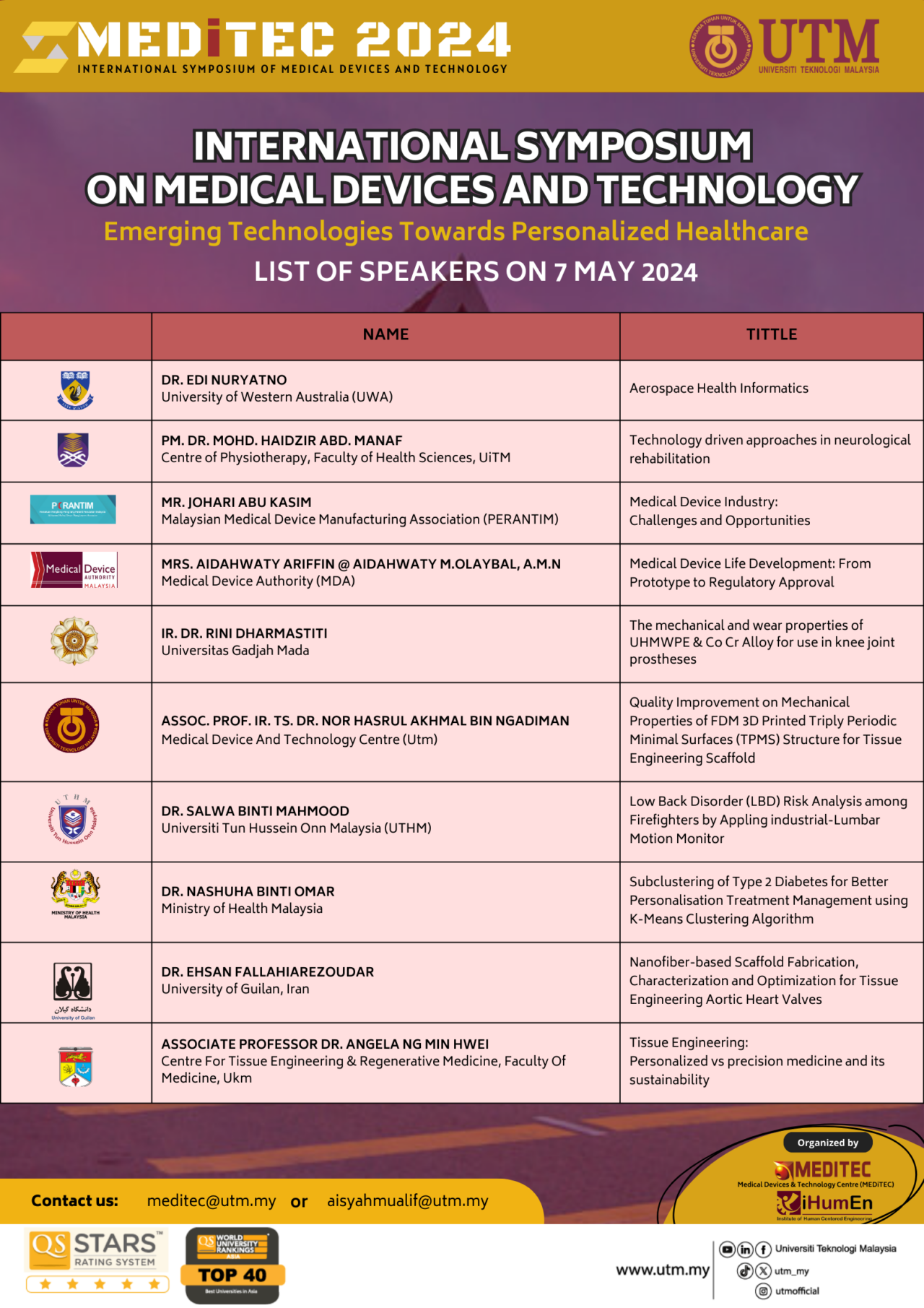 S-MEDiTEC 2024 | Medical Devices and Technology Centre